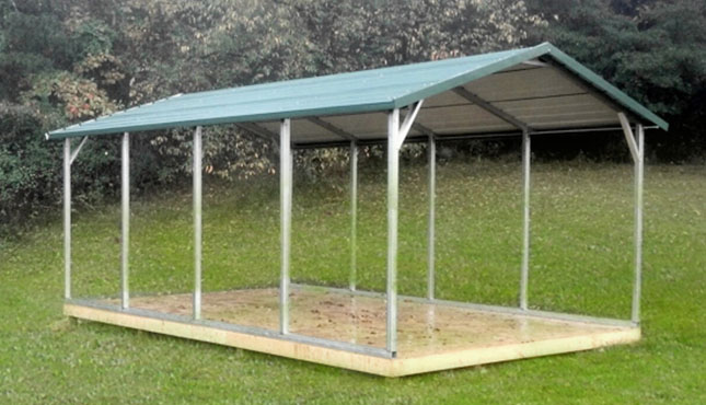 12x21x6 Side Entry Carport