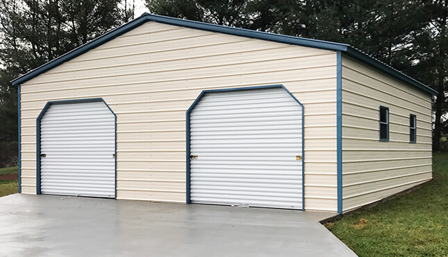 30x30x10 Vertical Roof Metal Garage | Vertical Roof Metal Garage Price