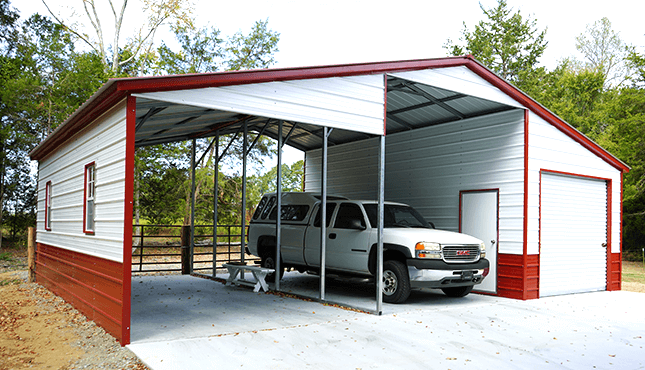 Continuous Roof Barns | Continuous Roof Style Metal Barns for Sale